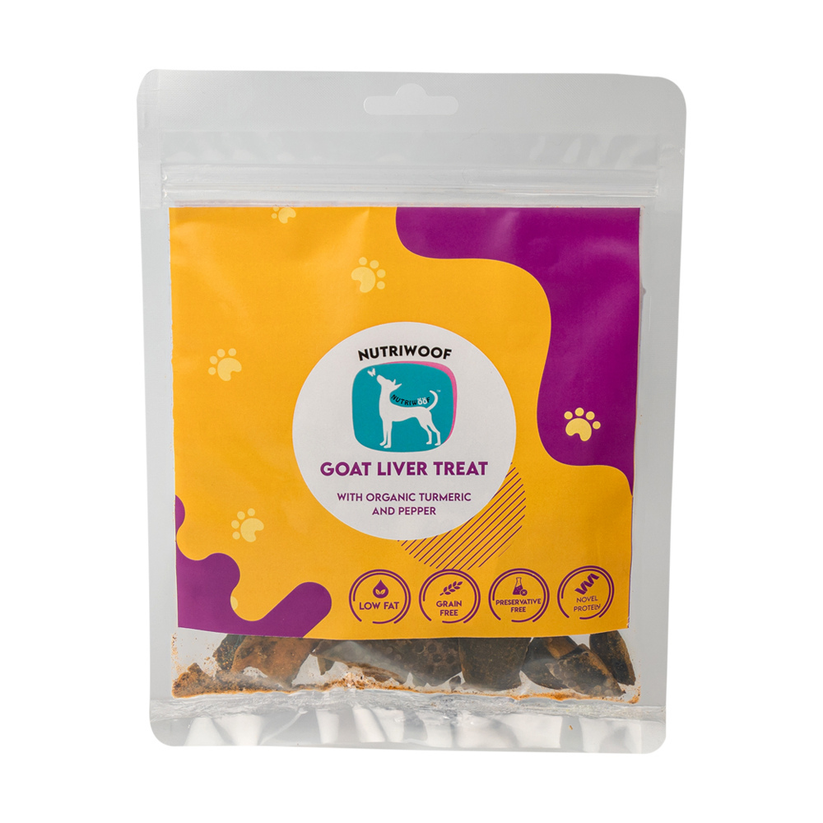 Nutriwoof Goat Liver Treat with Turmeric (70 grams) – A Petter Life